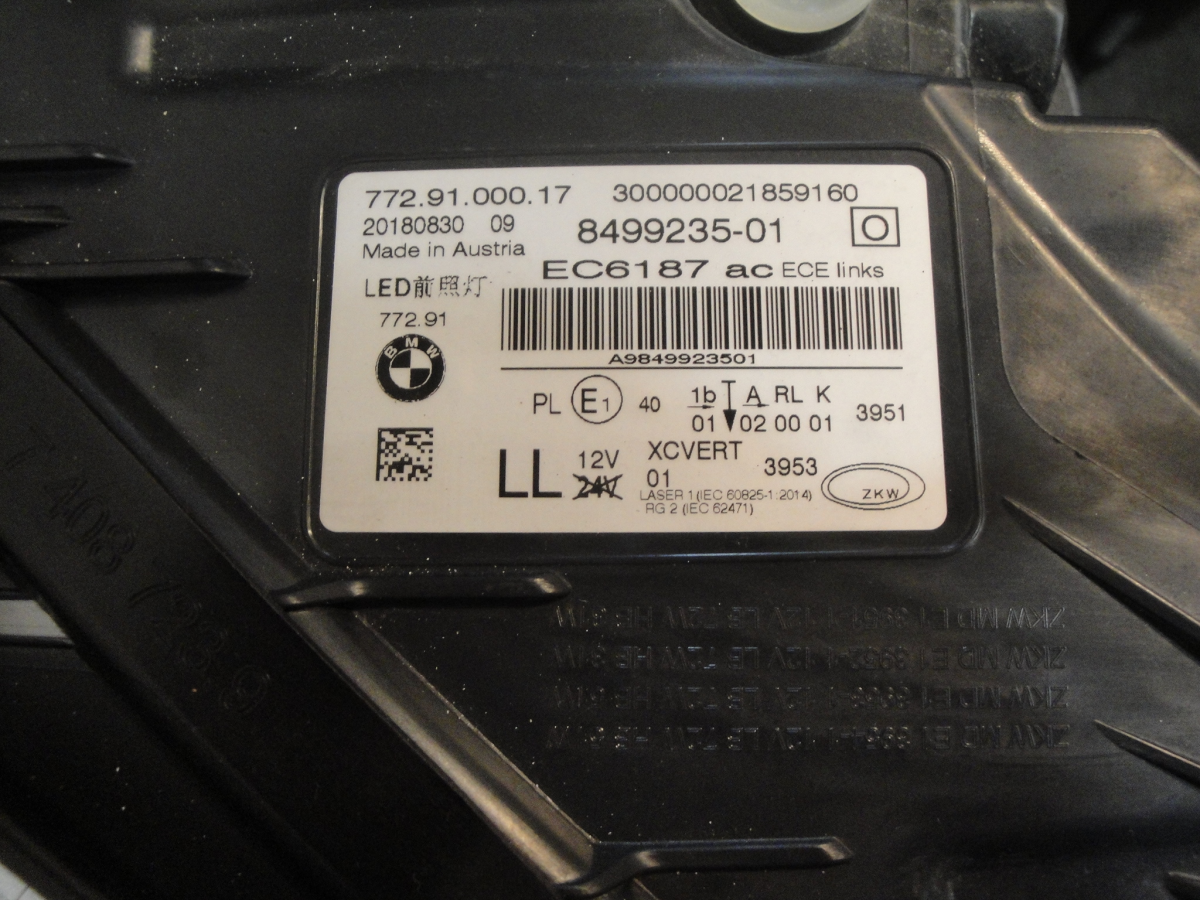 BMW 7 G11 LASERLIGHT | vrakoviště BMW OPEL Praha